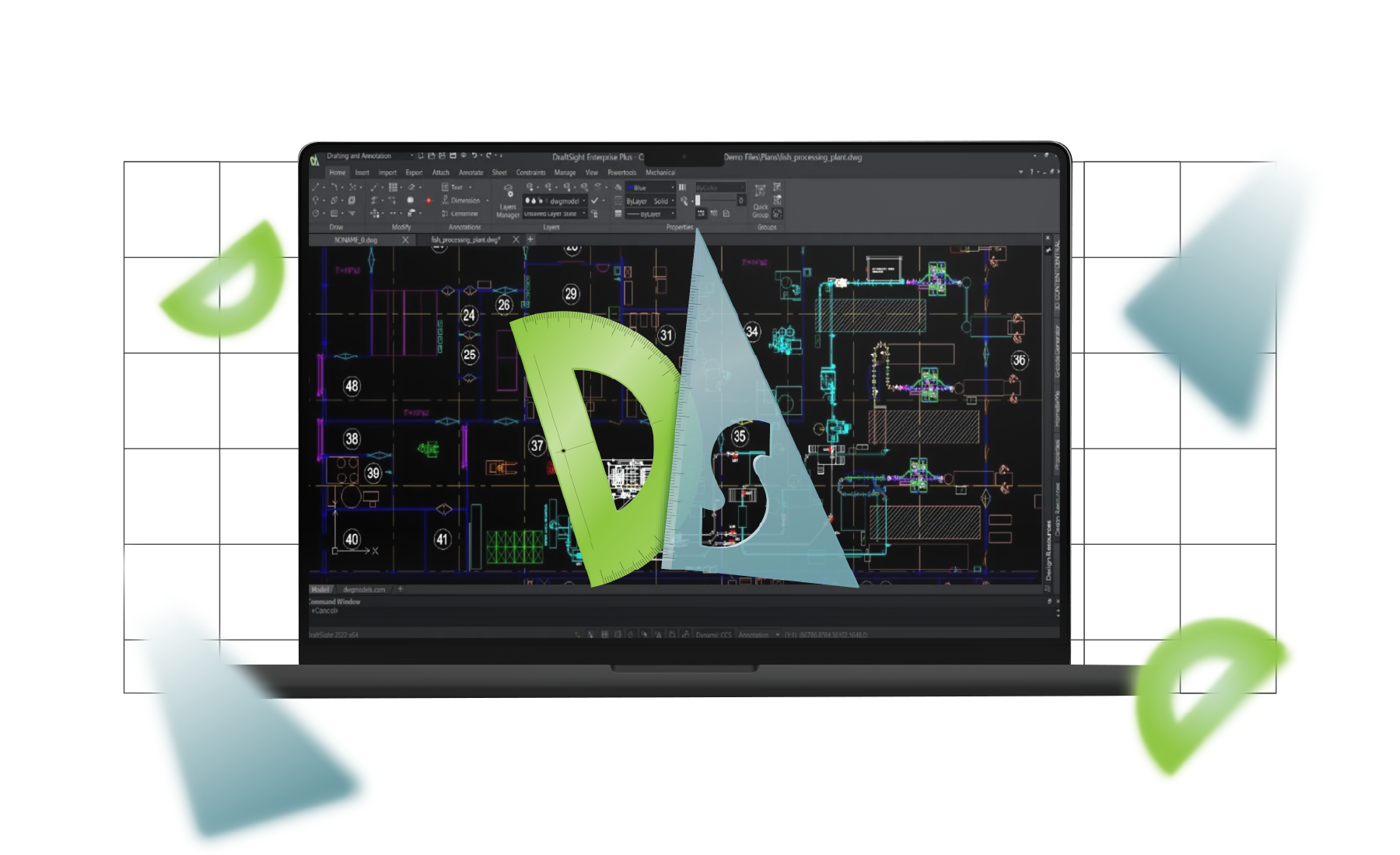 DraftSight 2B DWG DXF Çizim Yazılımı, 2D CAD - TEKYAZ